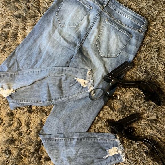new square | Jeans | New Square Distressed Jeans | Poshmark